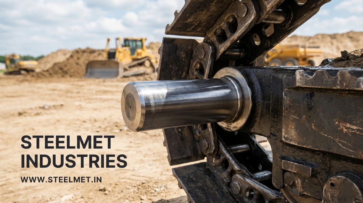 Use of Steel Bright Bars in Track Pin Manufacturing | Steelmet